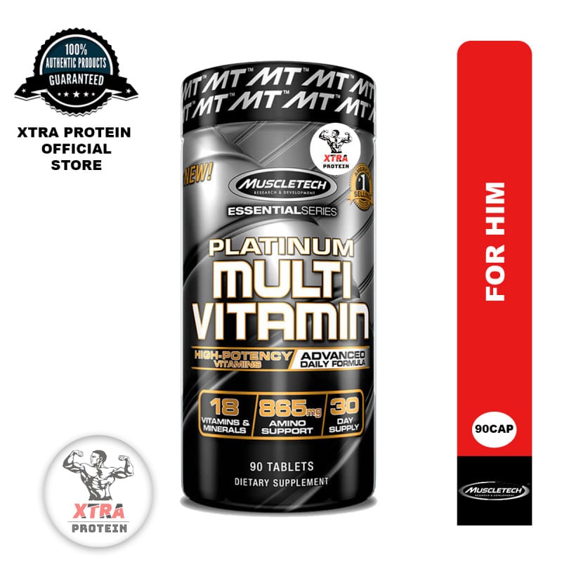 MuscleTech Platinum MultiVitamin 90 Caps – Xtra Protein Supplements Store